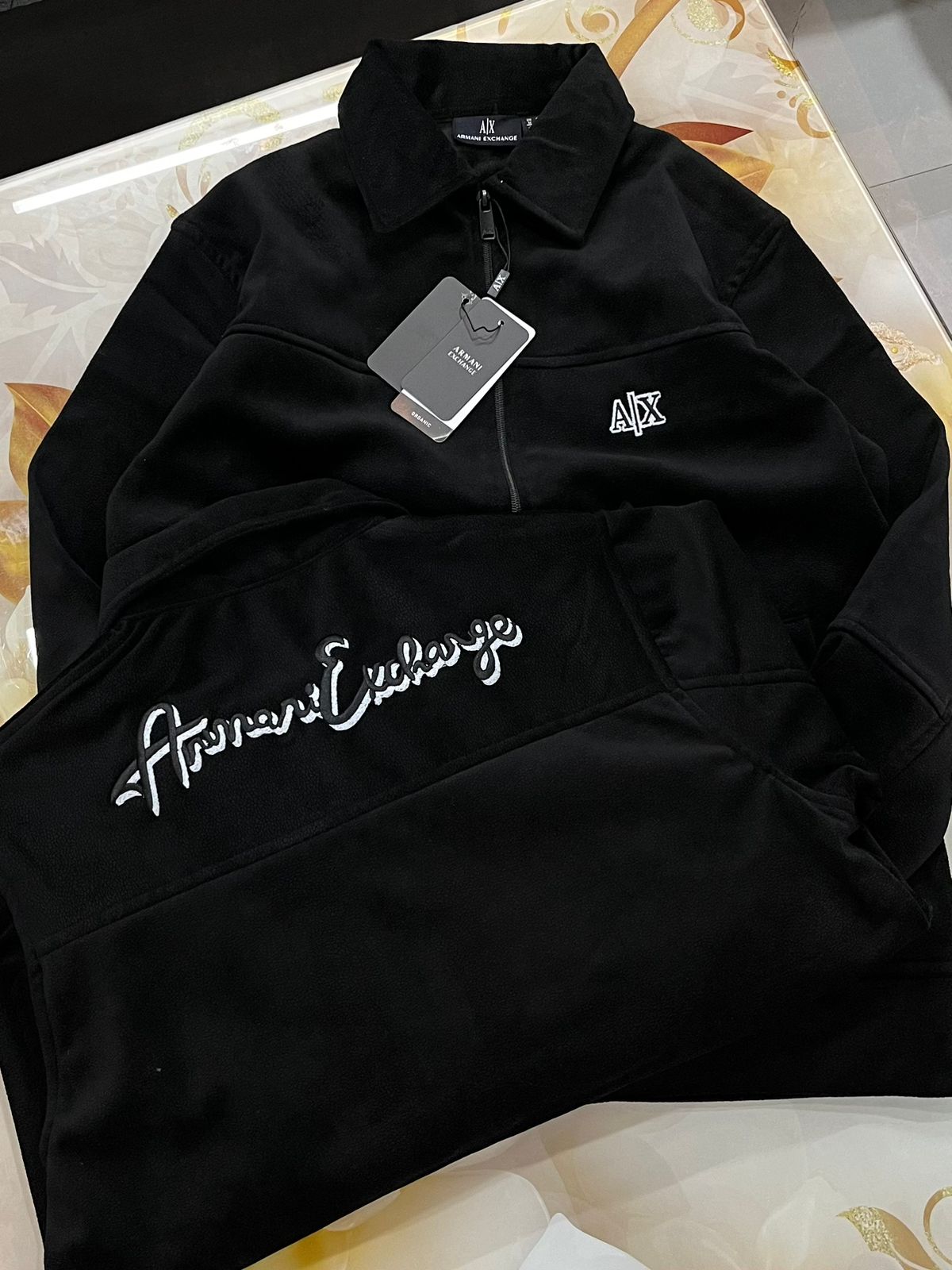 Armani Exchange Suede Leather Jacket