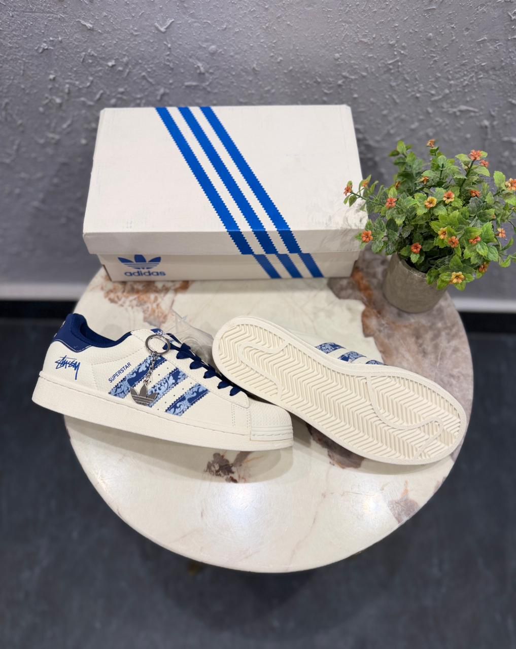 First Copy Adidas Superstar White Blue