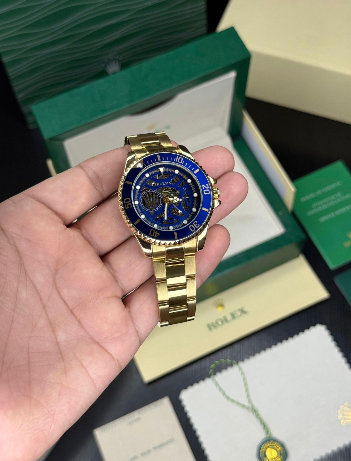 First Copy Rolex Men’s Automatic Gold Watch