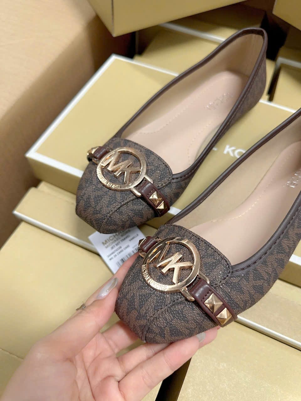 Michael Kors Black Ballerina Flats