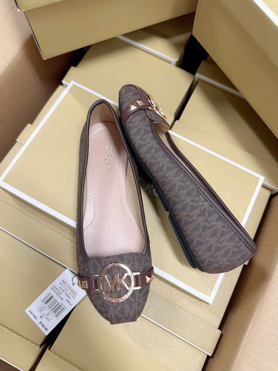 Michael Kors Black Ballerina Flats